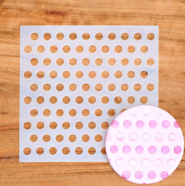 Polka Dot Large Cookie Stencil – Sweet Themes