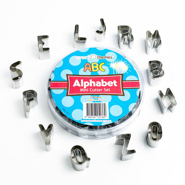 Alphabet Boxed Mini Cookie Cutter Set 26pce – Sweet Themes
