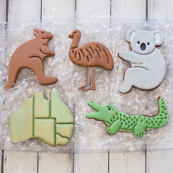 Crocodile (Stamp Set) Emboss 3D Printed Cookie Stamp + 3D Printed Cook ...