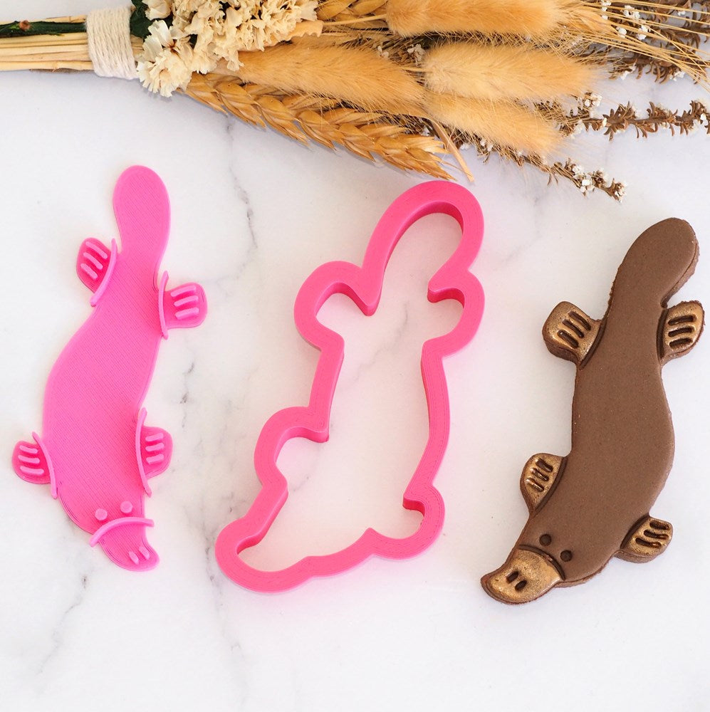 Platypus (Stamp Set) Emboss 3D Printed Cookie Stamp + 3D Printed Cooki ...