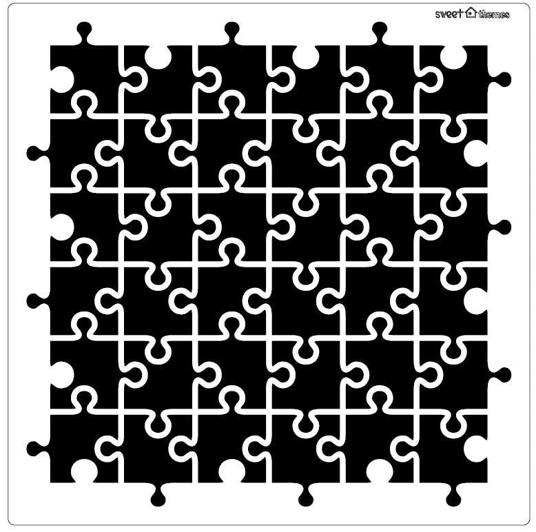 Puzzle Cookie Stencil – Sweet Themes
