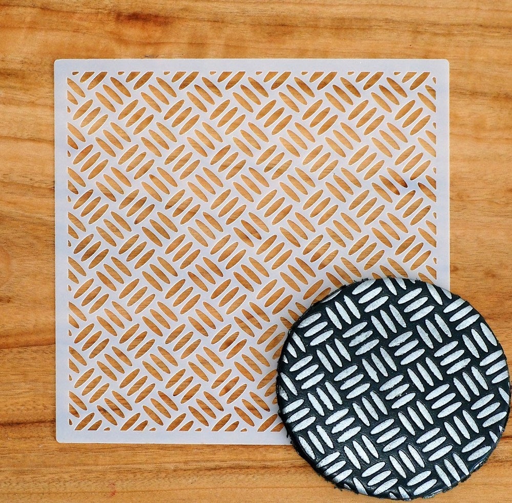 Thatch Weave / Diamond Plate Cookie Stencil – Sweet Themes
