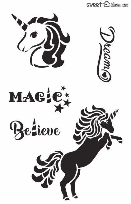 unicorn stencil printable